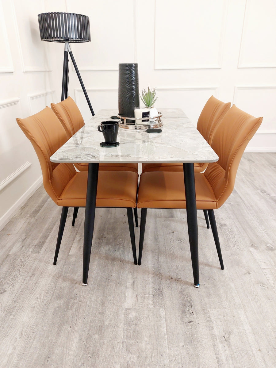 Dido Leather Dining Chair – Fairway Home